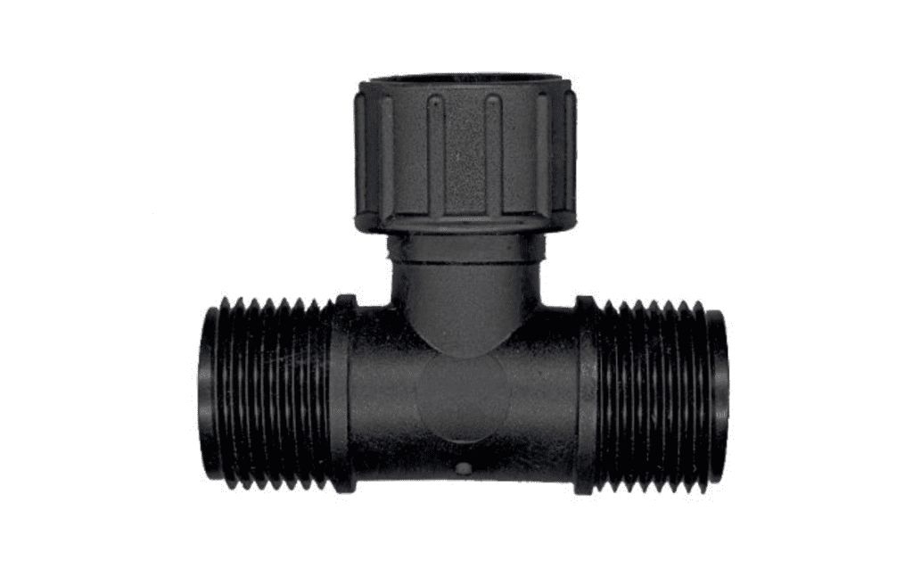3/4″ Female Hose Swivel x Male Hose Thread Tee - The AG Center